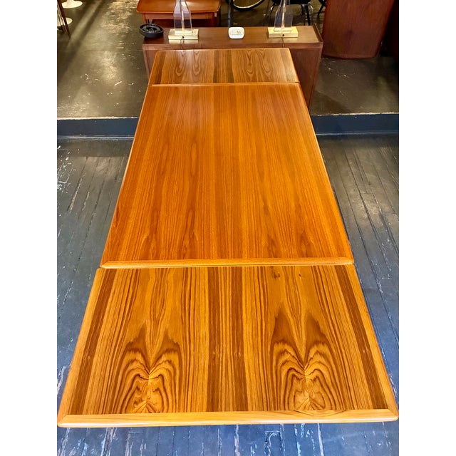 Teak Extension Dining Table From Denmark 1970s | Chairish