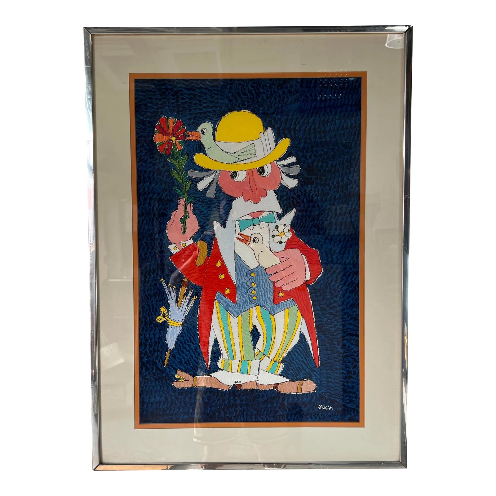 Jovan Obican (French, 1918-1986) Oil Painting | Chairish