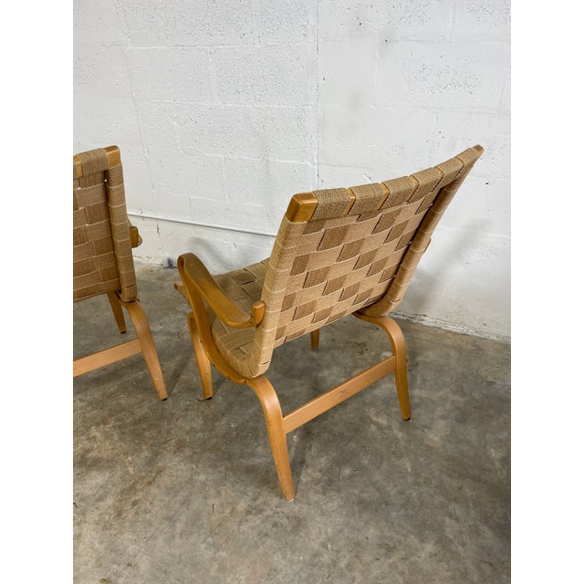 Bruno Mathsson “Eva” Chairs Mid Century Modern - a Pair | Chairish