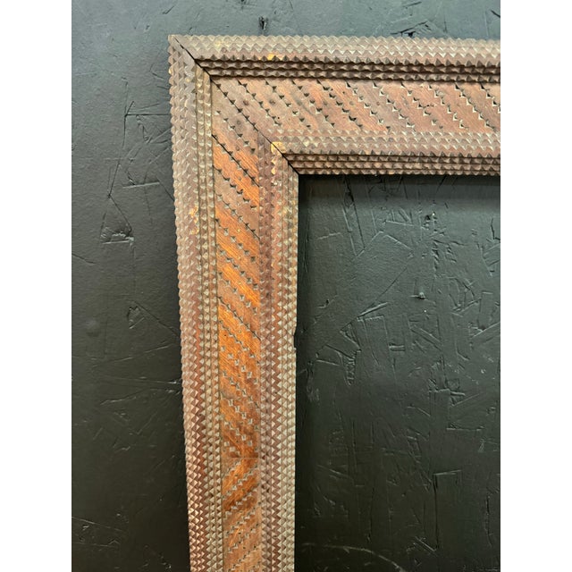 1920’s Tramp Art Picture Frame | Chairish
