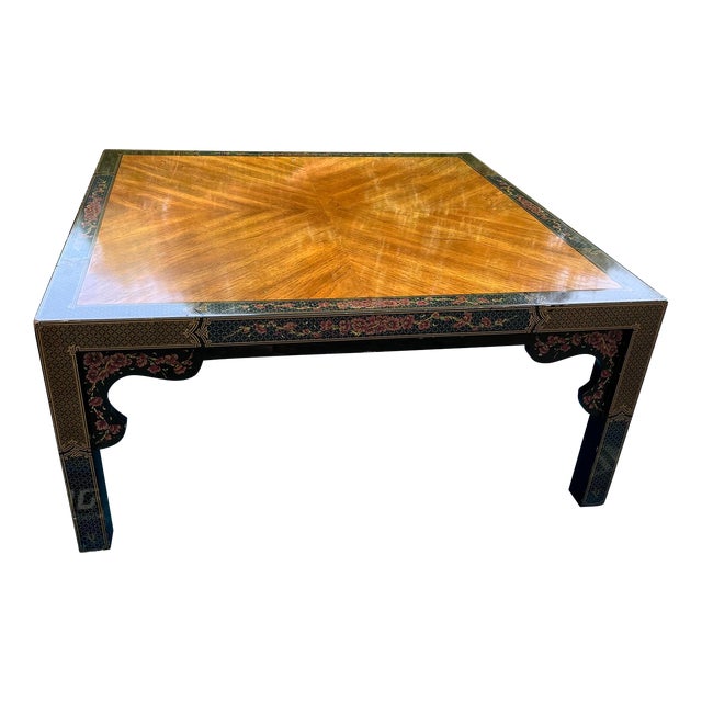 Chinoiserie Drexel Heritage Mahogany “Et Cetera” Cocktail Table | Chairish