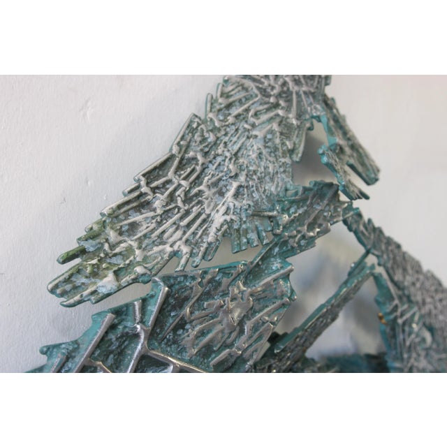 Postal Modern Curtis C. Jere Modern 1980’s Abstract Metal Wall ...