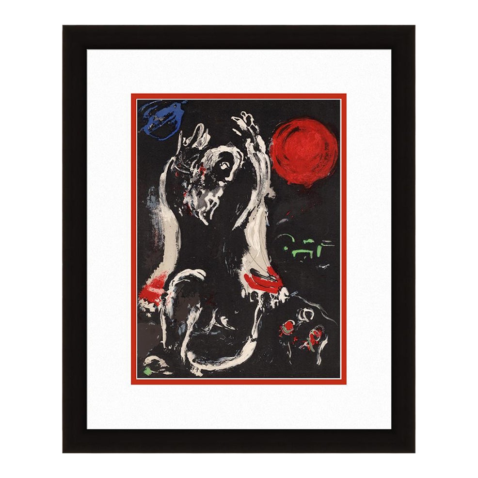 1956 Marc Chagall Lithograph Isaiah Framed | Chairish