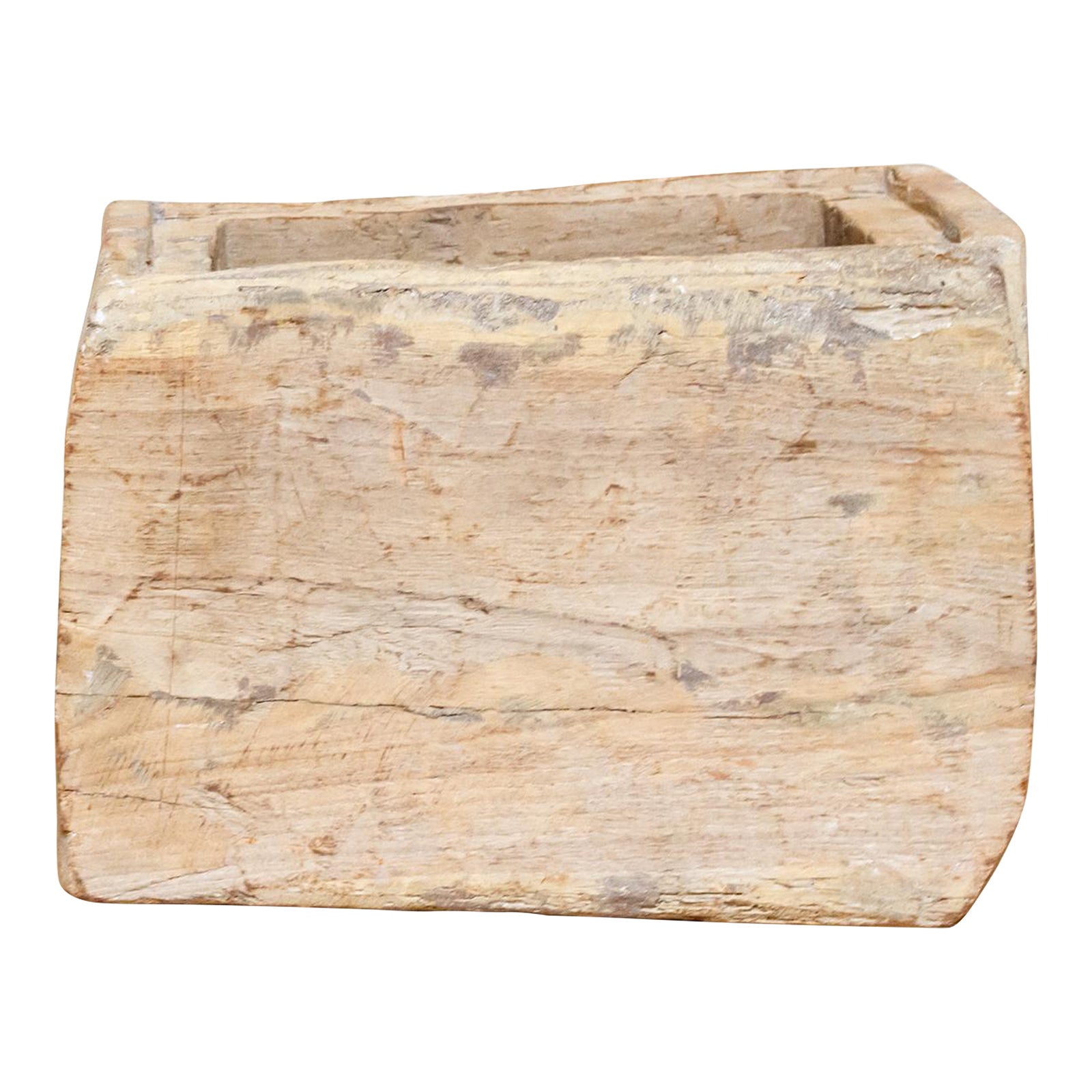 Raba Rustic Wood Deep Bowl | Chairish