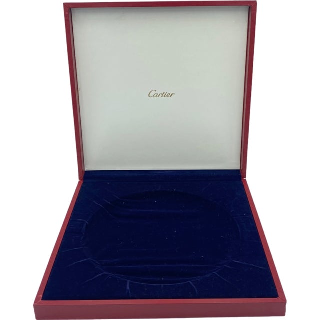 Early 21st Century Cartier Serving Cocktail Tray Silver Pewter in Box ...