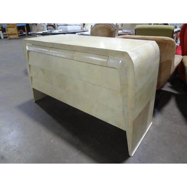 1940s Italian Modern Parchment Chest | Chairish