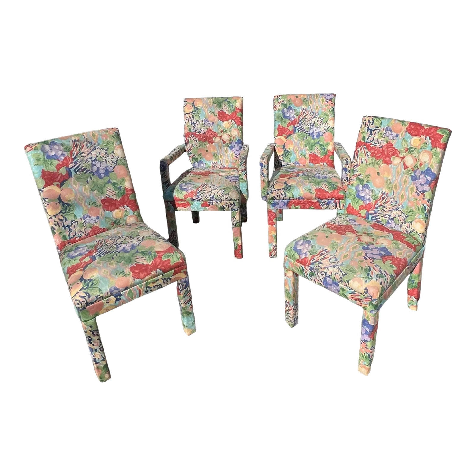 1970s Matisse Inspired Parsons Chairs- Set of 4 | Chairish