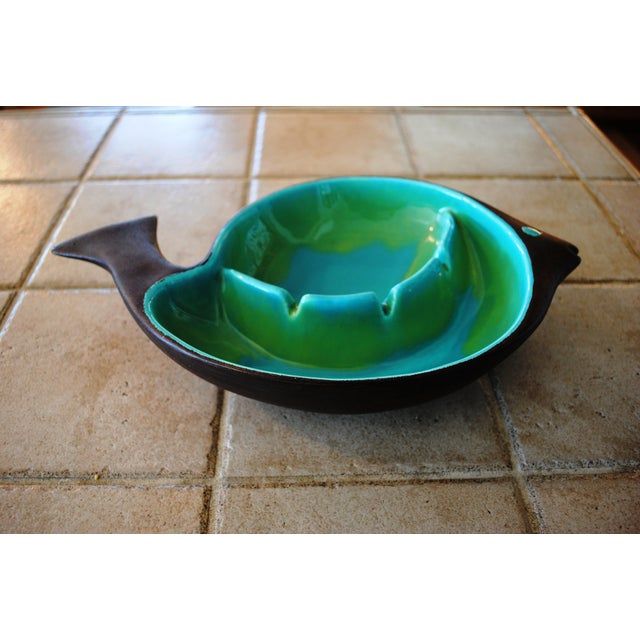 Mid Century Modern Figural Fish Catchall Ashtray | Chairish