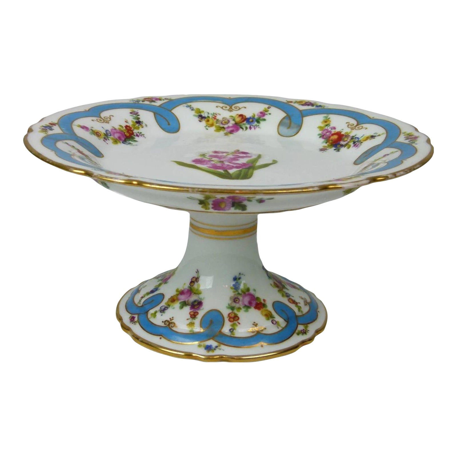 Early 1900s Palais Royal Petite Fours Cake Compote - Old Paris Lahoche ...