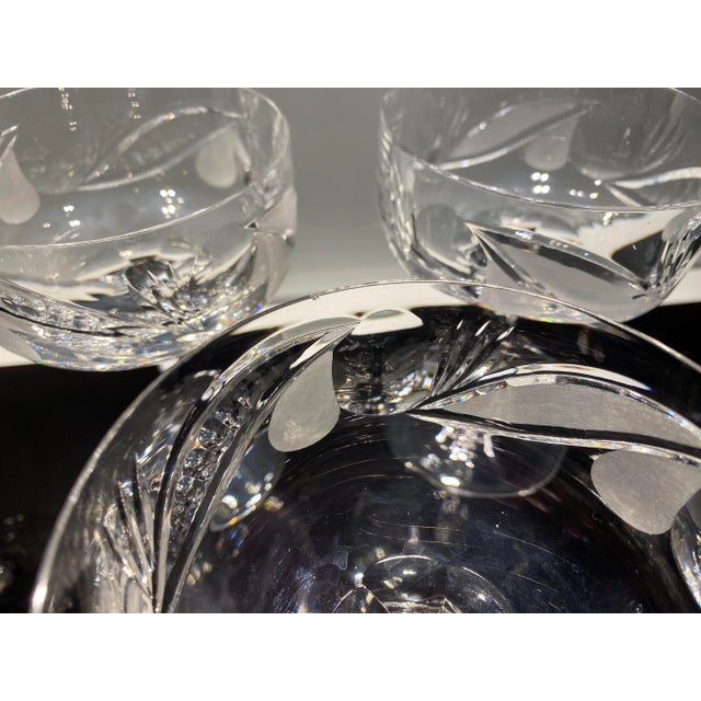 Set of 5 Vintage Rogaska Crystal Champagne Tall Sherbet / Coupes Design ...