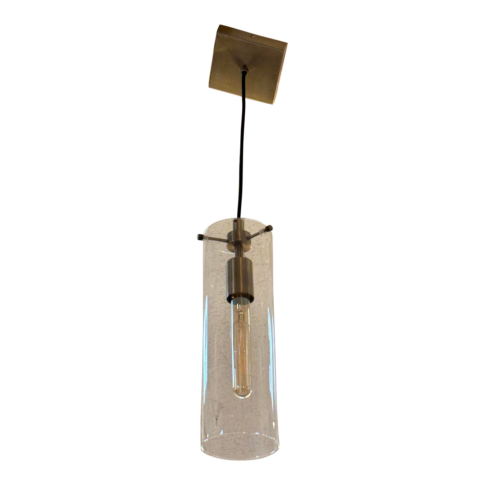 Arcadia Collection Cylindrical Pendant Light | Chairish