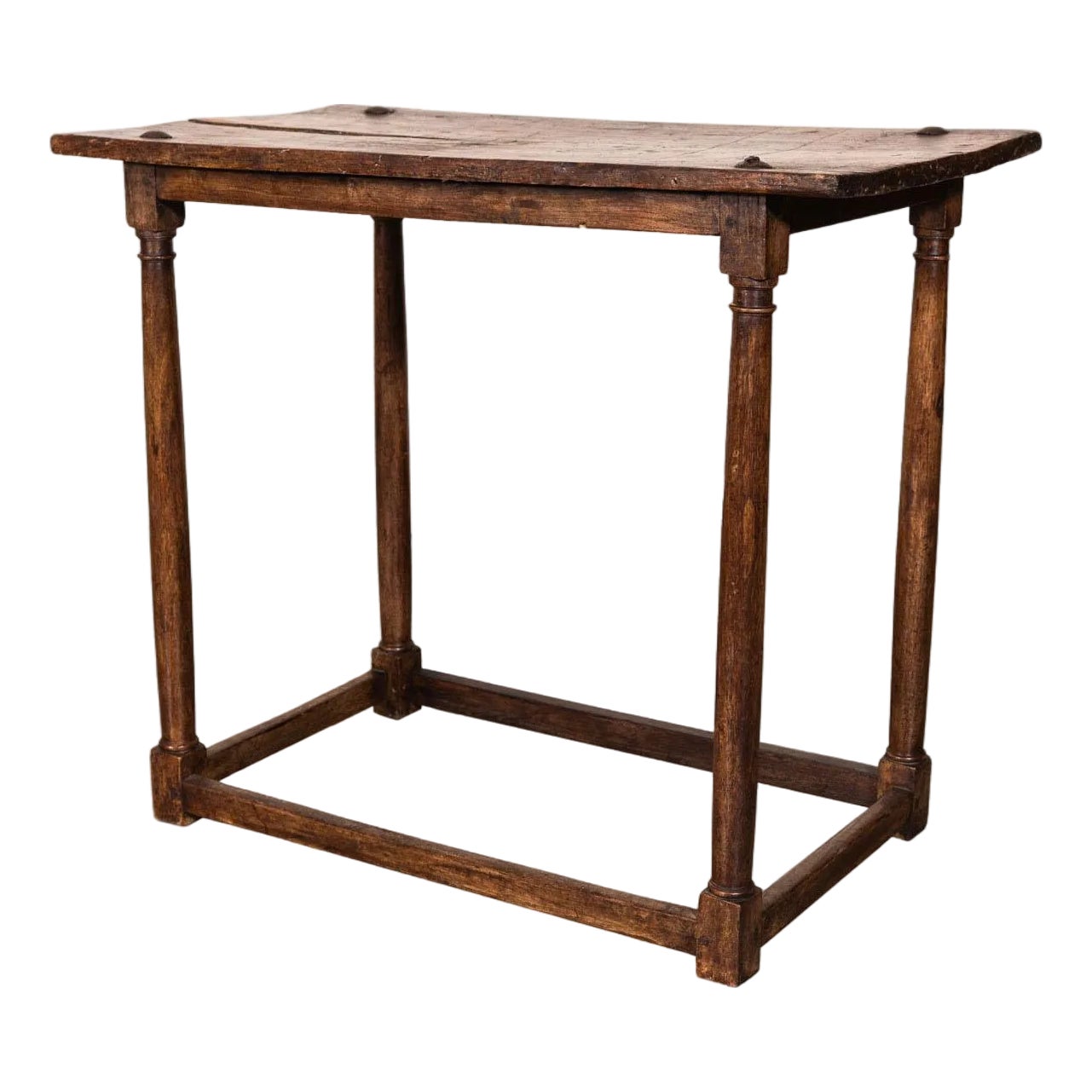 Antique Italian Colonette Side Table | Chairish