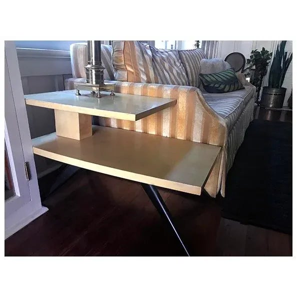 1960s Pair of Atomic Mid-Century Modern Telephone Tables | Chairish