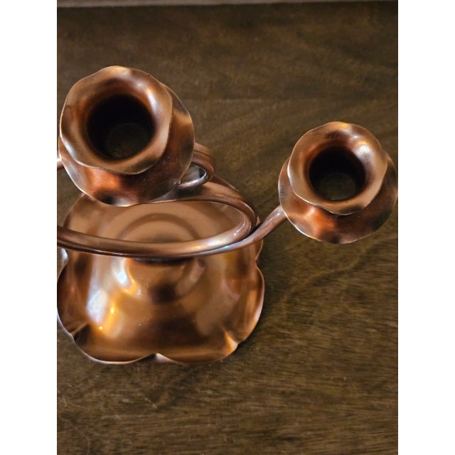 Mid-Century Gregorian Copper Candelabra #406 | Chairish
