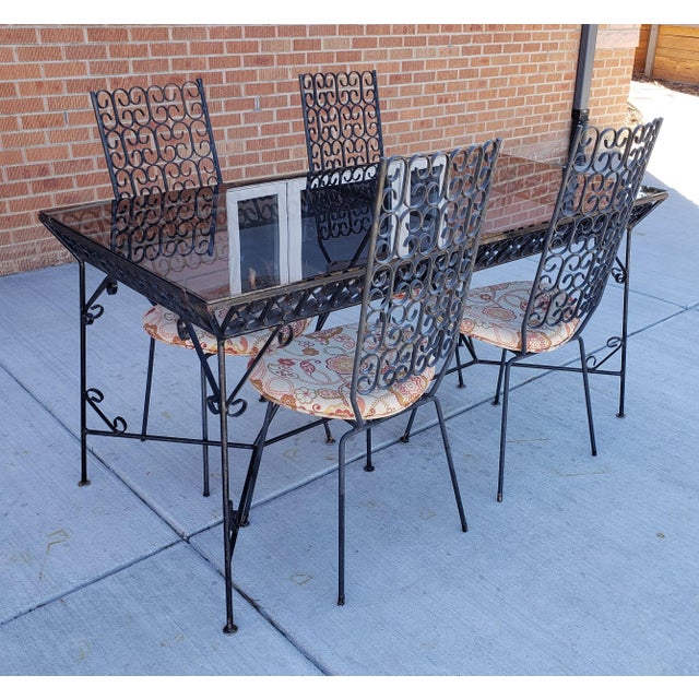 Arthur Umanoff Mid Century Modern Granada Dining Table With 4 Chairs