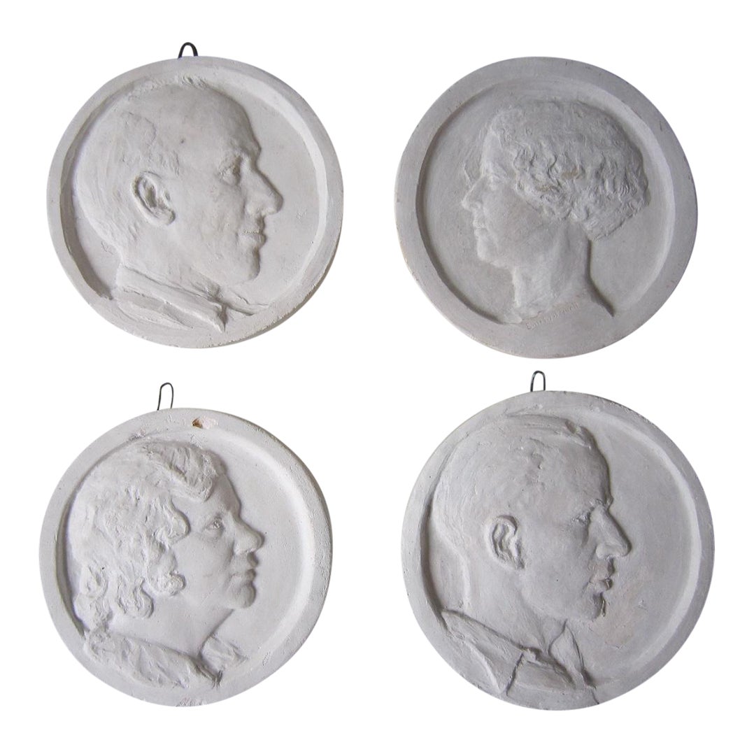 Late 19th Century Plaster Casts- Set of 4 | Chairish