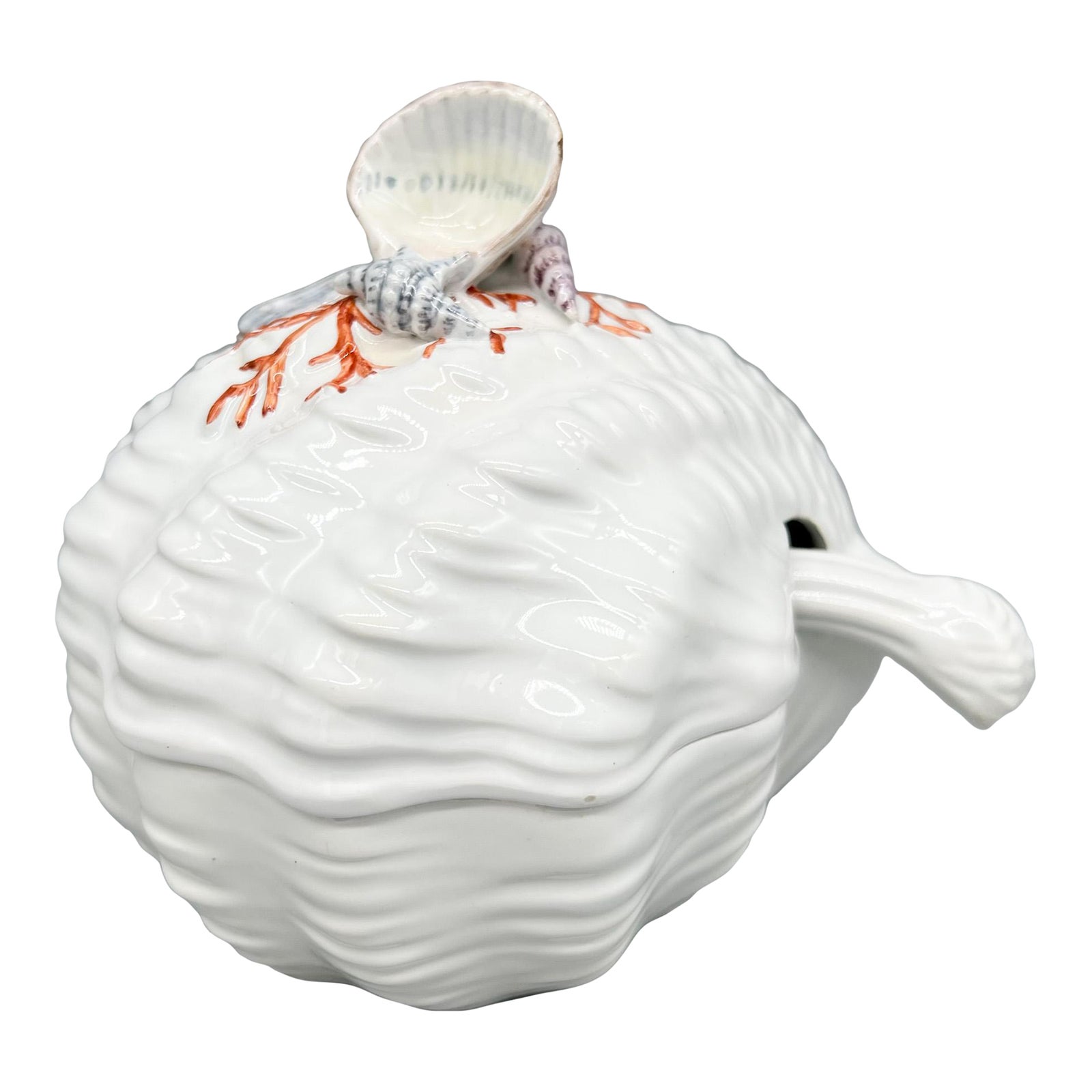 1970s Italian Ceramic Shell Gravy Boat With Ladle – Meiselman Imports ...
