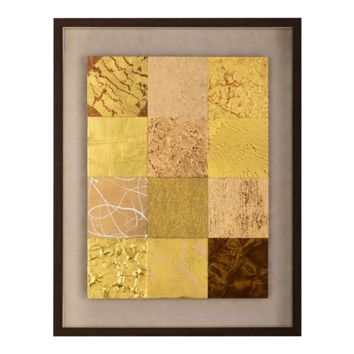 Luxe Gold (Brown/Large) – Handcrafted Kanazawa Gold Leaf Panel, Made-to ...