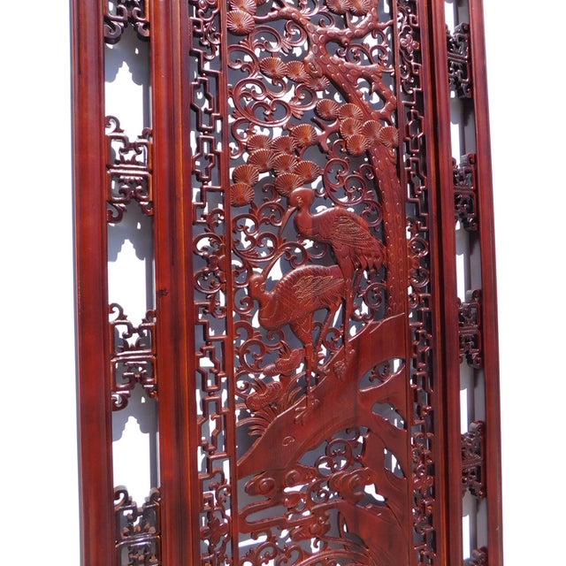Chinese Wooden Rectangular Wall Screen | Chairish