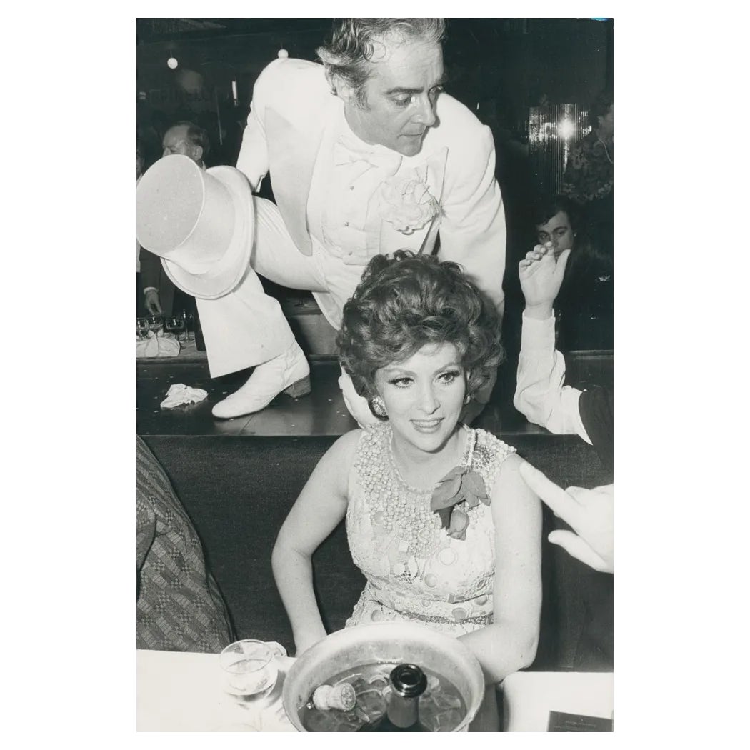 Luigia Gina Lollobrigida at Nightclub, 1950s, Photograph | Chairish