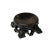 2.75" Dark Brown Wood Carving Hollow Circular Table Top Stand Riser ...