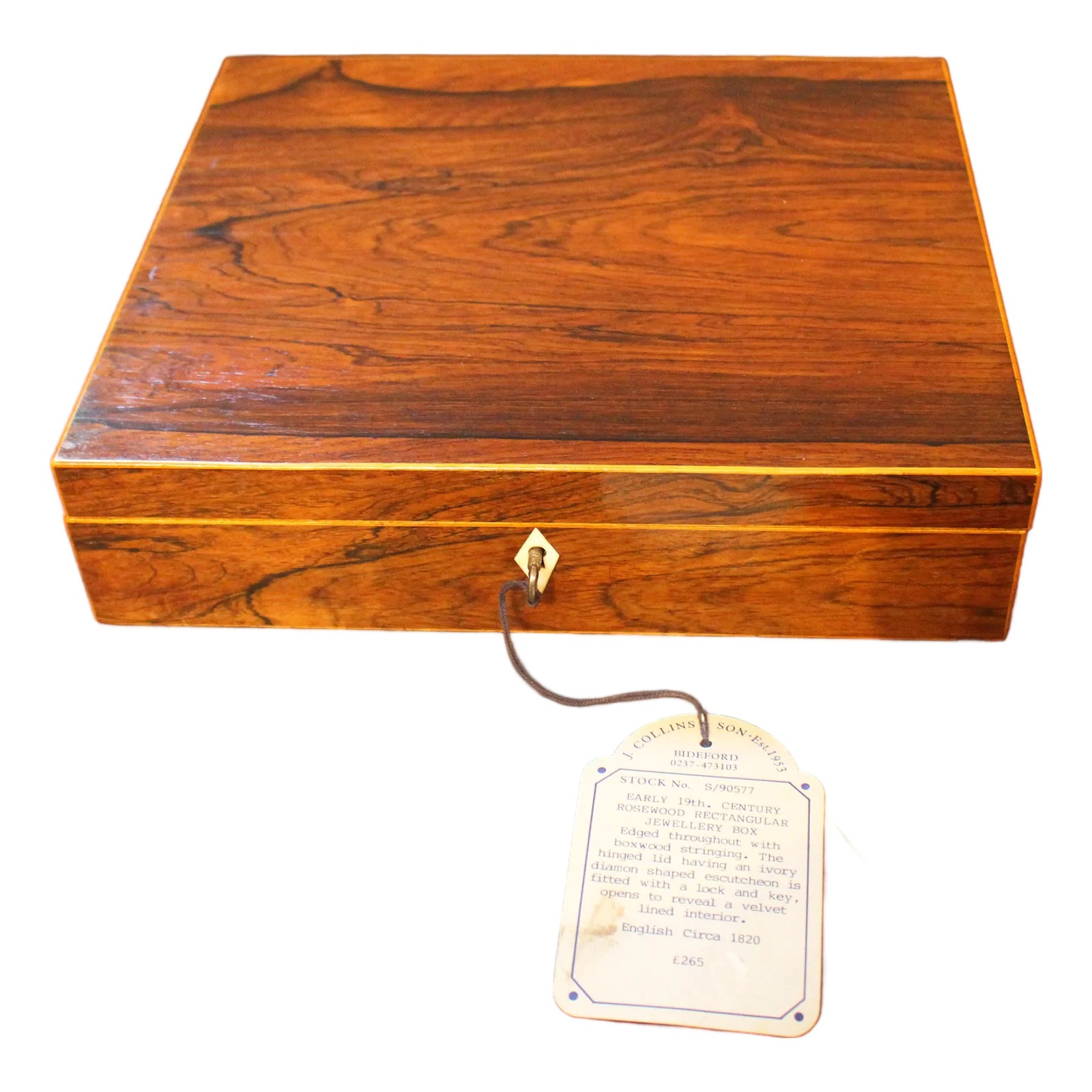 Early 19th Century English Regency Period Jewelry Box | Chairish
