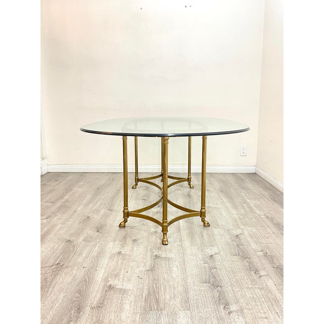 Vintage Brass Dining Table | Chairish