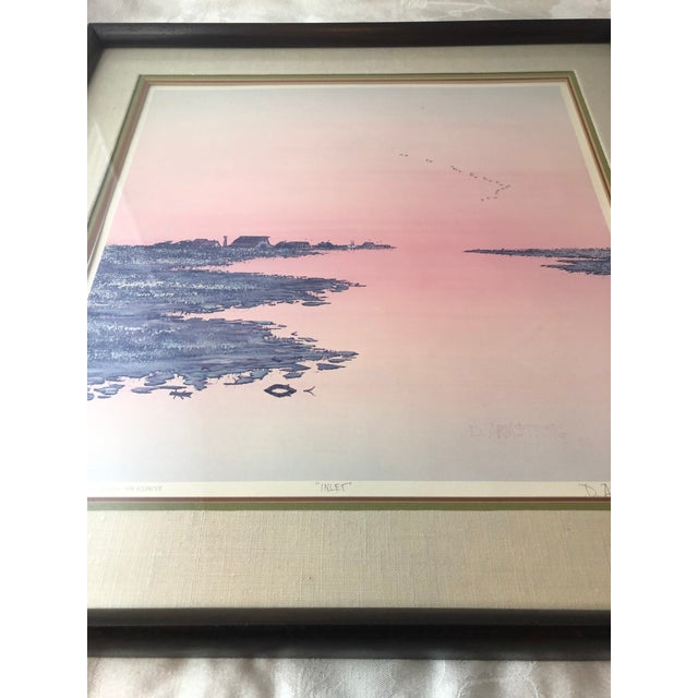 Mid 20th Century "Inlet" Abstract Artist's Proof Lithograph by Duane ...