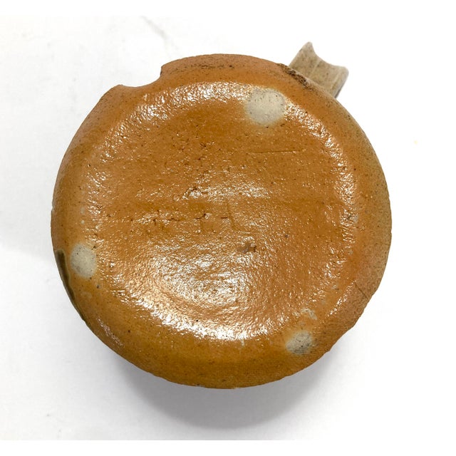 Vintage Studio Art Pottery Infinity Symbol Ceramic Mug in Earthy Browns ...