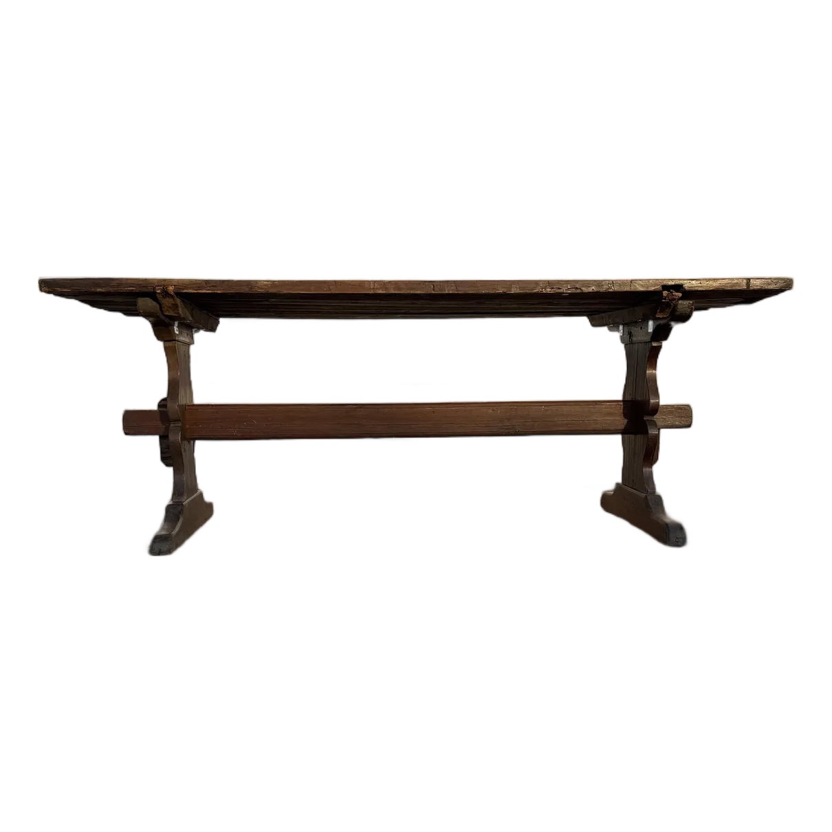 Antique French Oak Country Rustic Dining Table Circa 1800s | Chairish