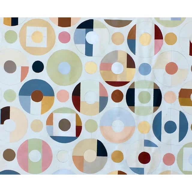 Rhythm Geometric Painting | Chairish