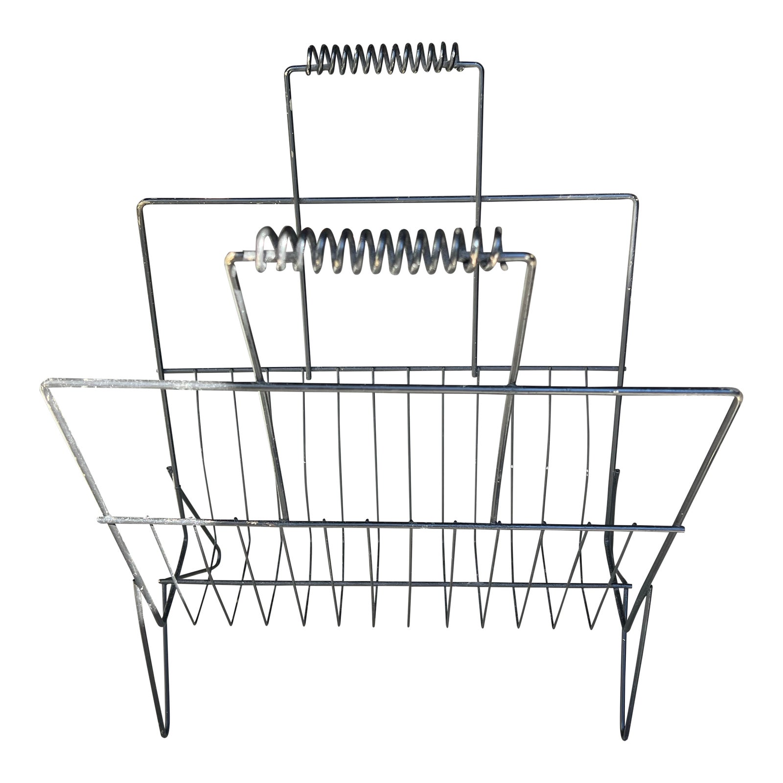 Vintage Mid-Century, Modern Magazine Rack | Chairish