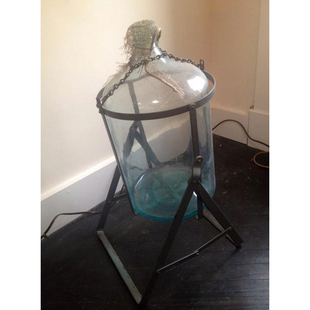 Vintage Carboy & Tipping Stand | Chairish