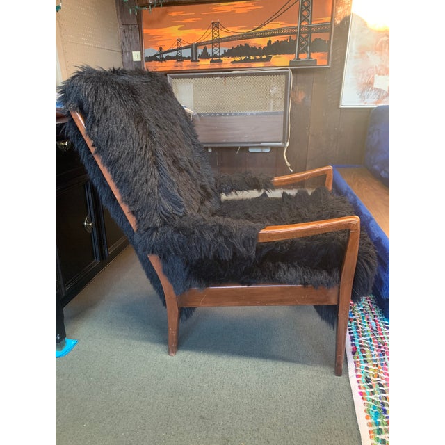 1960s Cintique Furry Lounge Chair, Made in England | Chairish