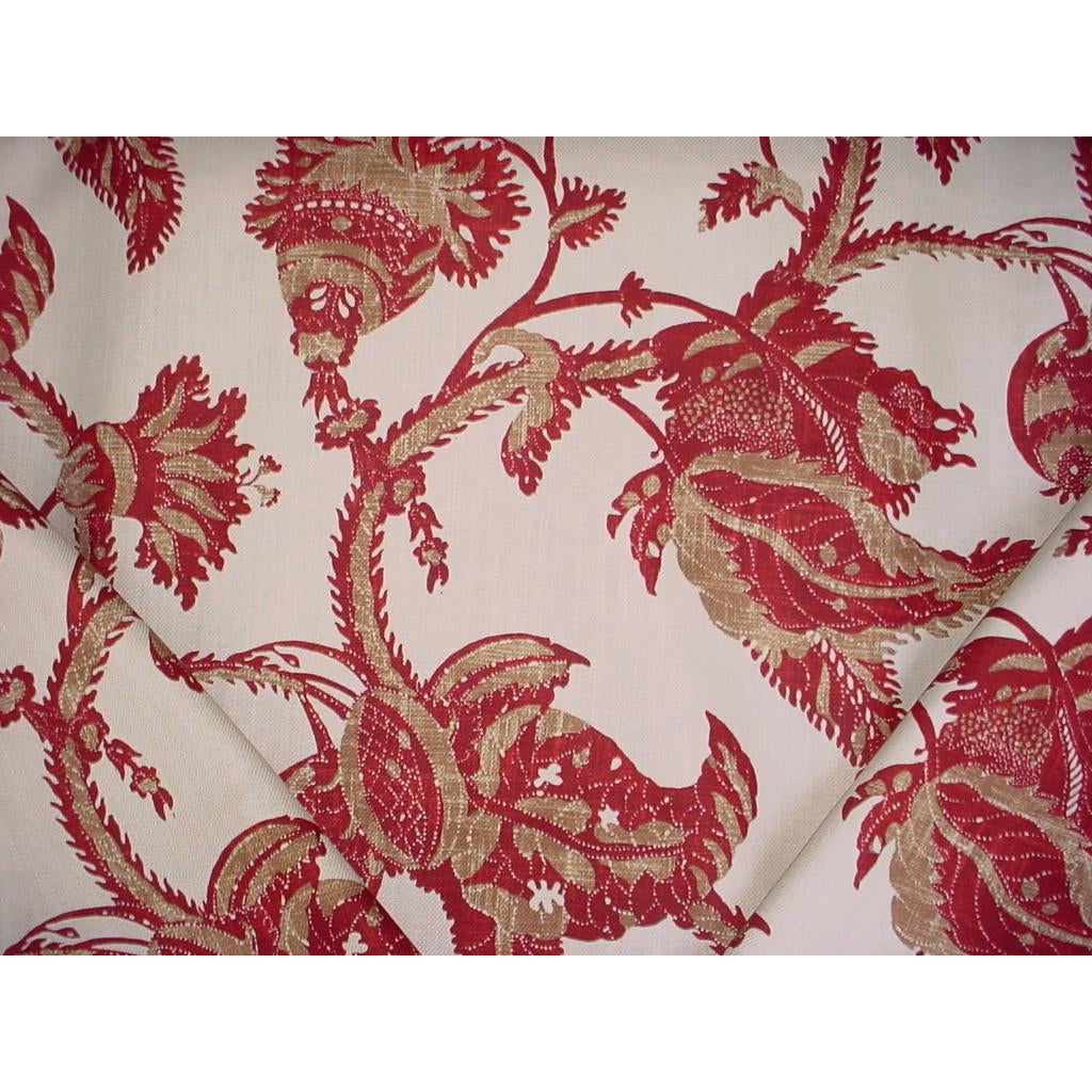 Gp & J Baker Biscuit Brick Linen Upholstery Fabric - 15 3/8 Yards ...