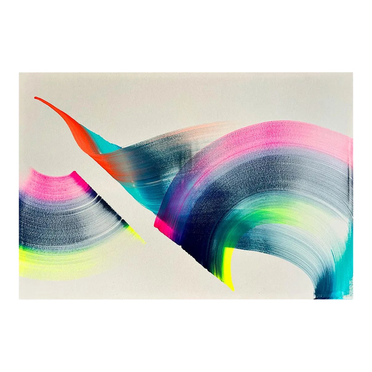 Contemporary Abstract Acrylic on Raw Canvas Painting "Gratitude" by ...