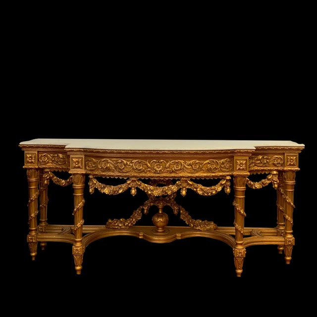 Louis XVI French Style Entry Console Table | Chairish