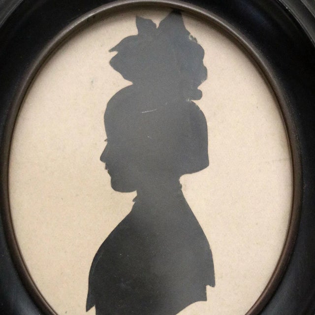 Cut Out Female Portrait, Framed | Chairish