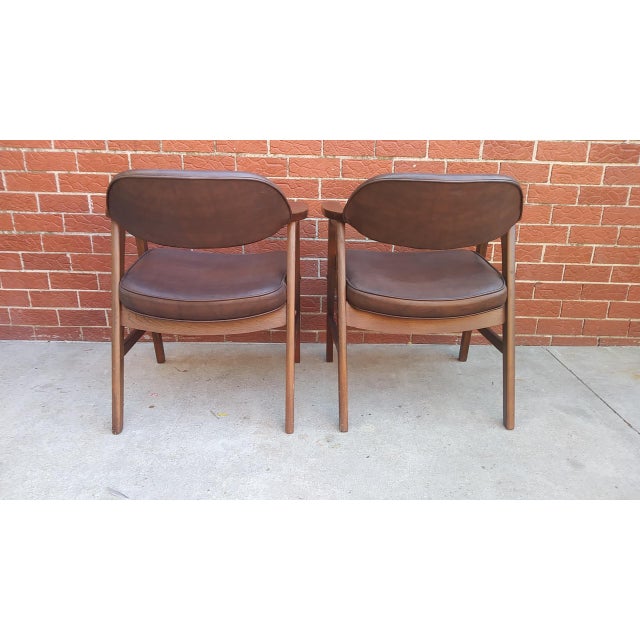 Hon Murphy Miller Mid Century Modern Arm Chairs - a Pair | Chairish