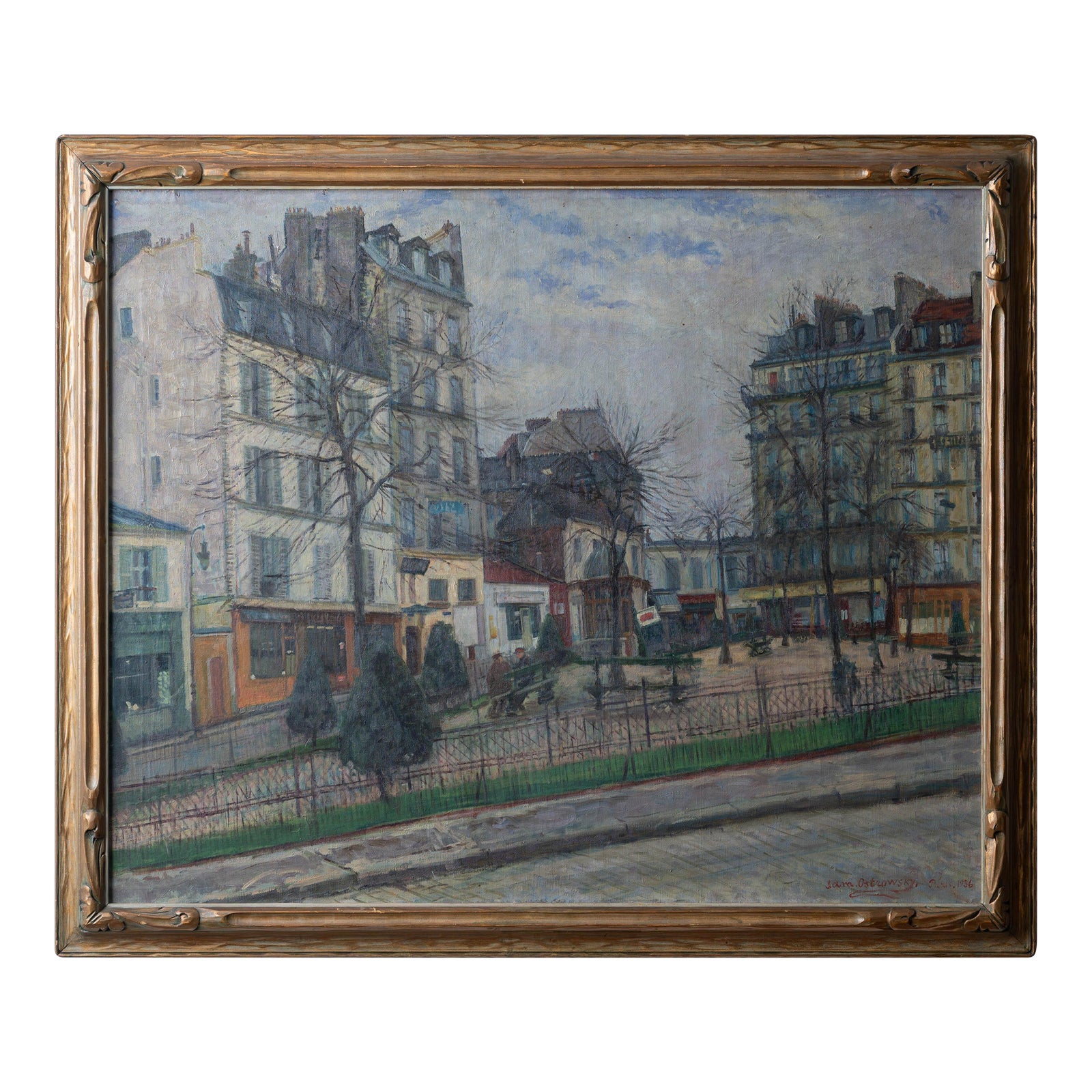 Sam Ostrowsky - Quartier Latin Square, Paris, 1936 | Chairish