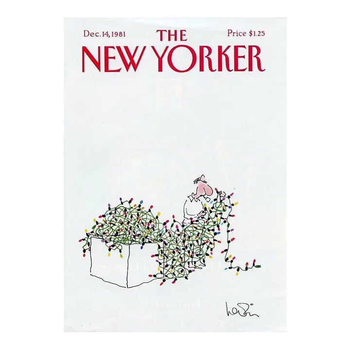 1981 Vintage New Yorker Cover, December 14 (Arnie Levin), Original New ...