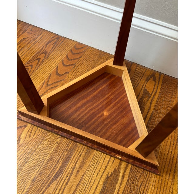 Set of 6 Vintage Italian Marquetry Inlaid Triangle Tables | Chairish