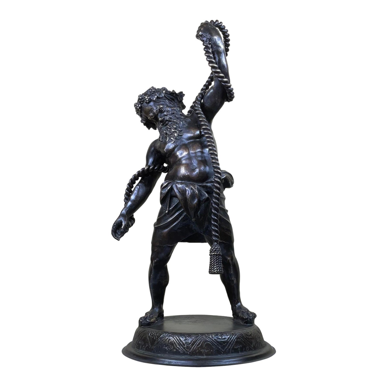 1960s Figurative Bronze Sculpture of Samson | Chairish