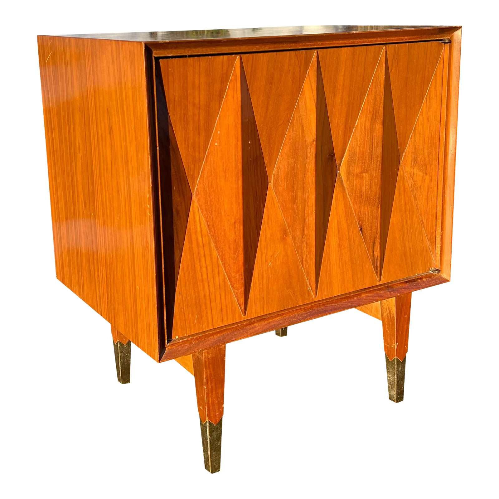 1960s Mid Century Modern Albert Parvin Gio Ponti Style Nightstand ...
