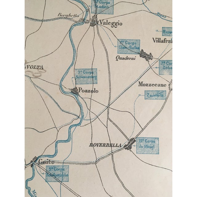 Battaille De Solferino 24 Juin 1859 Antique French Map (Matted) | Chairish