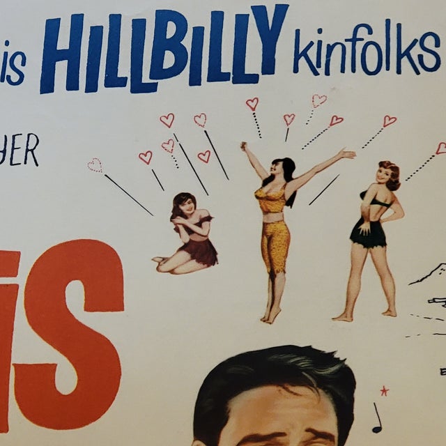Original Elvis Presley Kissin Cousins Movie Poster 1964 Rare Chairish