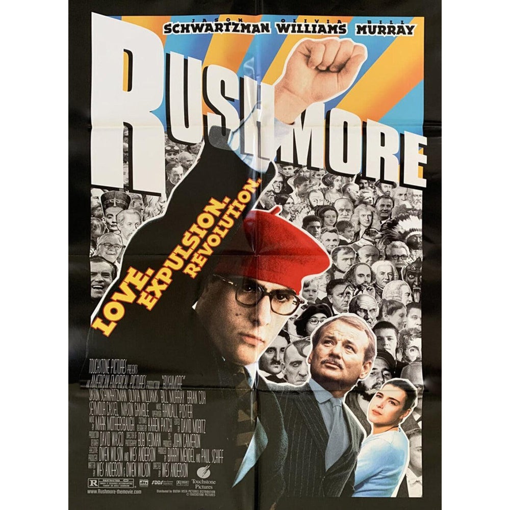 Wes Anderson Rushmore Poster, 1998 | Chairish