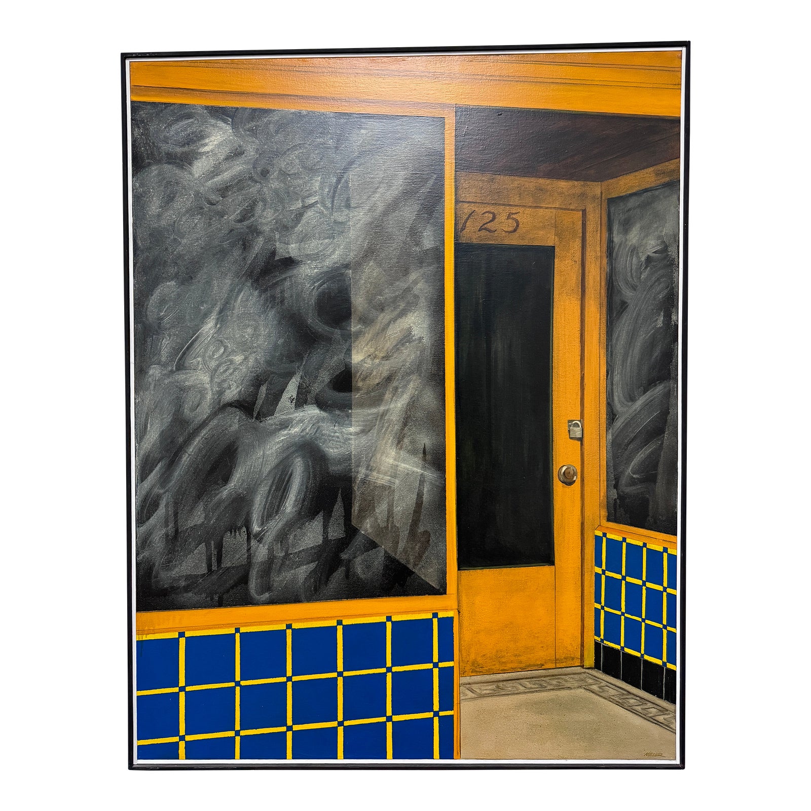 Lawrence Miller "Clement Street Blues" Painting | Chairish