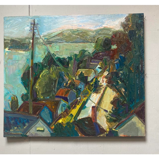 James Hartman Expressionist California Plein Air Landscape of Winehaven ...