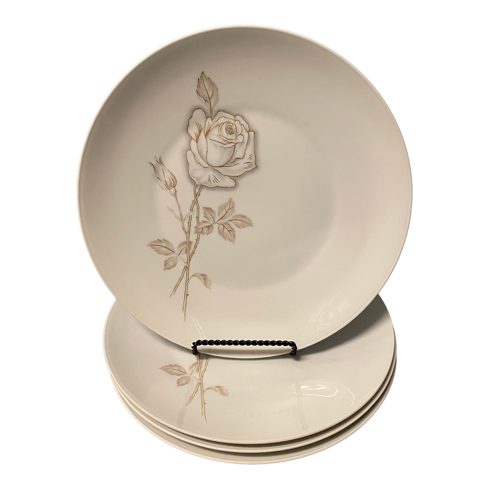 1960s Rosenthal-Selb Germany Classic Rose Dinner Plates- Set of 4 ...